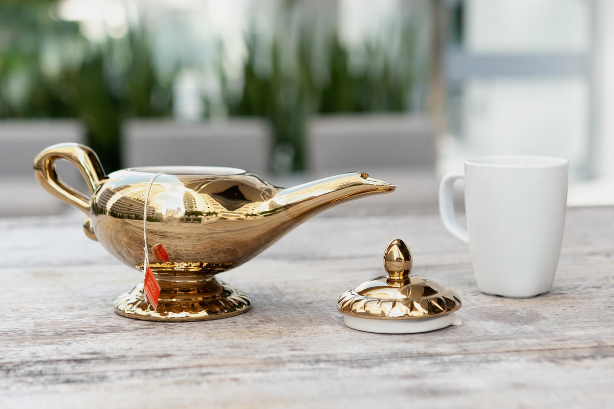 Disney Aladdin Genie Lamp 32oz Ceramic Teapot | Free Shipping
