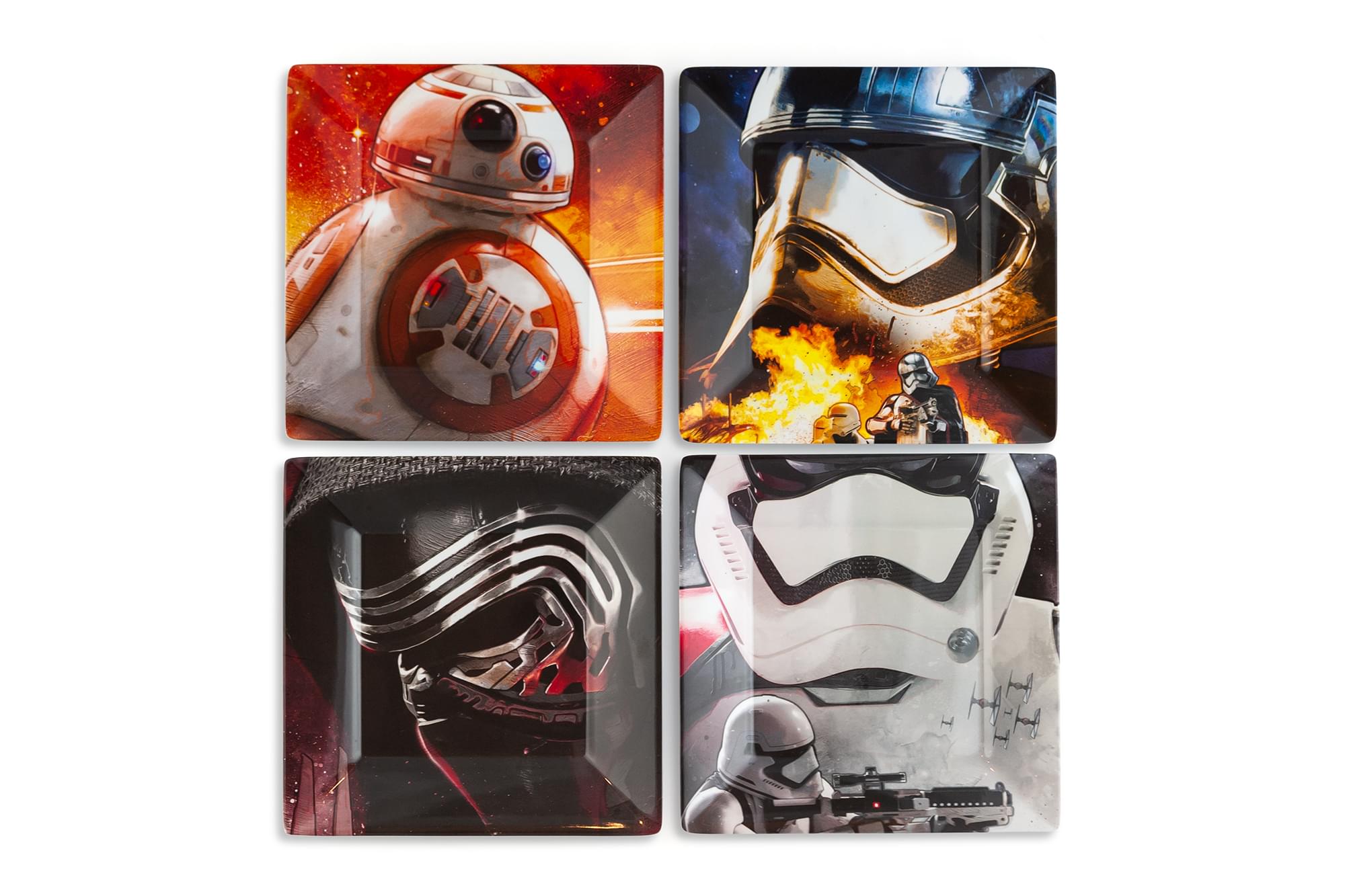 Star Wars Melamine Plate Set, 4 Pieces | Free Shipping