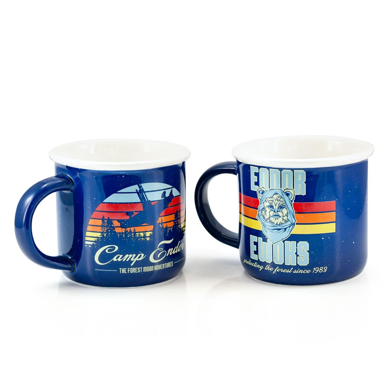 Star Wars Endor Ewoks & Camp Endor Ceramic Mug Set | Free Shipping