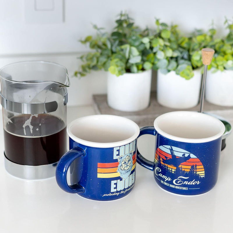 Star Wars Endor Ewoks & Camp Endor Ceramic Mug Set | Free Shipping