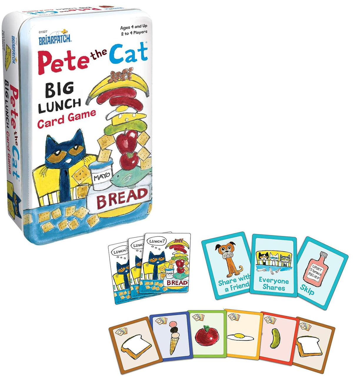 Pete the Cat Big Lunch Kids Card Game | For 2-4 Players | Free Shippin