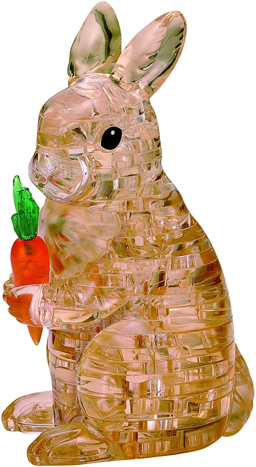 Rabbit 43 Piece 3D Crystal Jigsaw Puzzle | Free Shipping