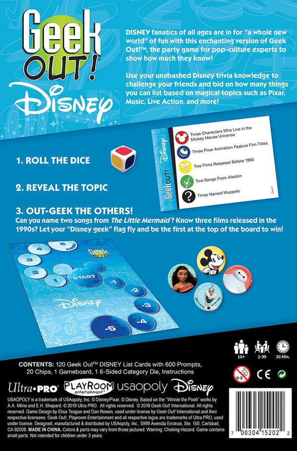 Disney Geek Out Trivia Card Game | Free Shipping