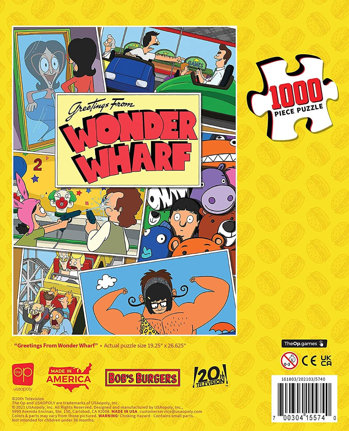 Bobs Burgers Wonder Wharf 1000 Piece Jigsaw Puzzle | Free Shipping