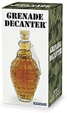 Hand Grenade 16oz Clear Glass Drink Decanter | Free Shipping