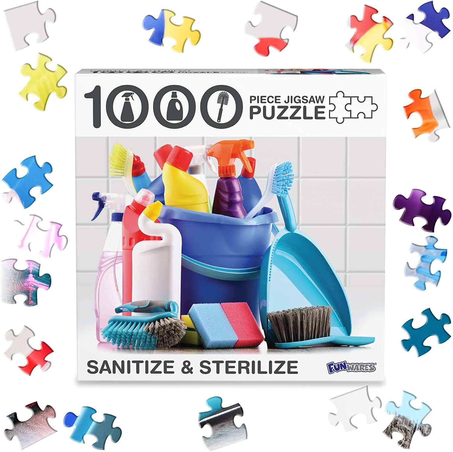 Sanitize and Sterilize Puzzle (1,000 Piece Jigsaw Puzzle) | Free Shipp