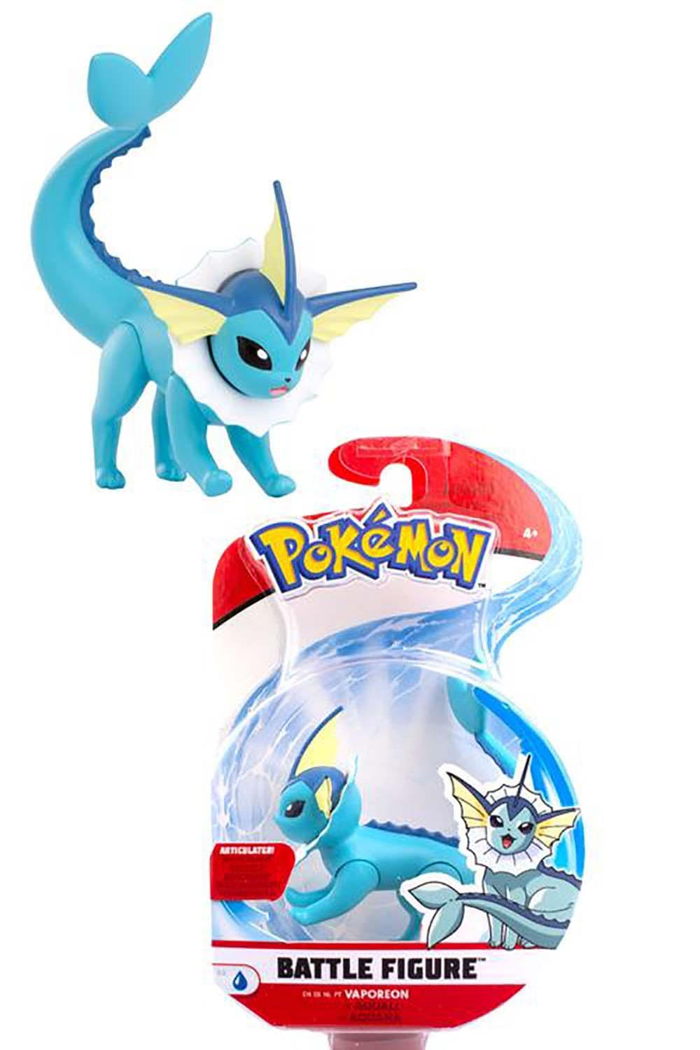 Pokemon Articulated 3 Inch Battle Figure | Vaporeon | Free Shipping