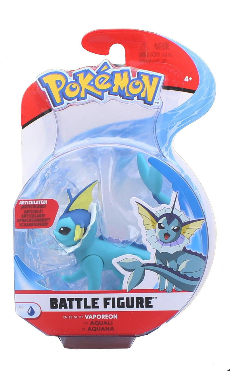 Pokemon Articulated 3 Inch Battle Figure | Vaporeon | Free Shipping