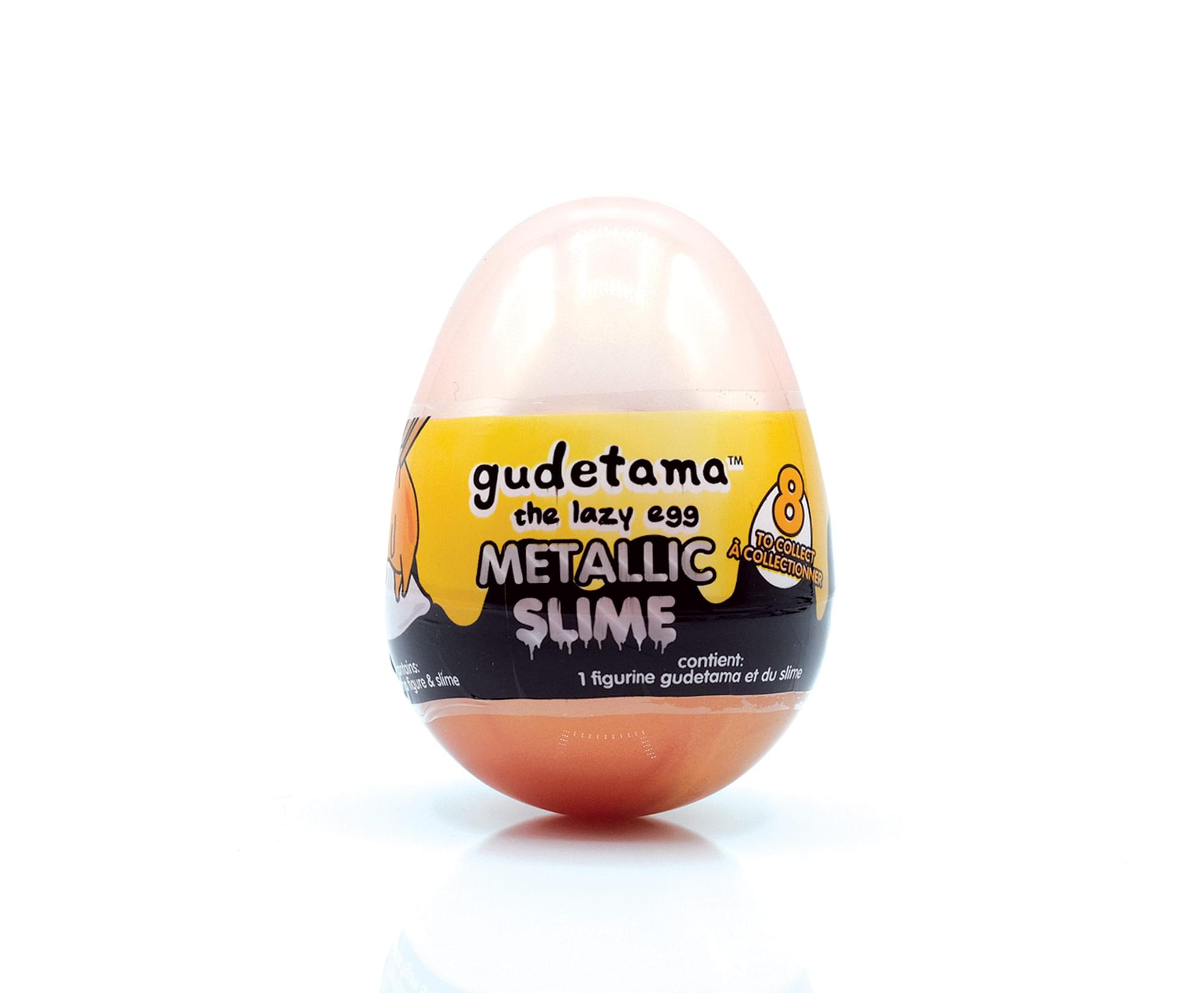Gudetama The Lazy Egg Slime & Mini Figure | Yellow | Free Shipping