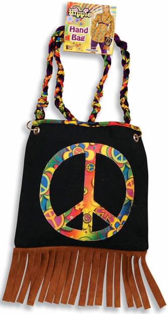 60's 70's Hippie Peace Sign Costume HandBag Purse | Free Shipping
