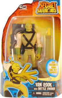 Secret Saturdays Figure Van Rook With Battle Sword | Free Shipping