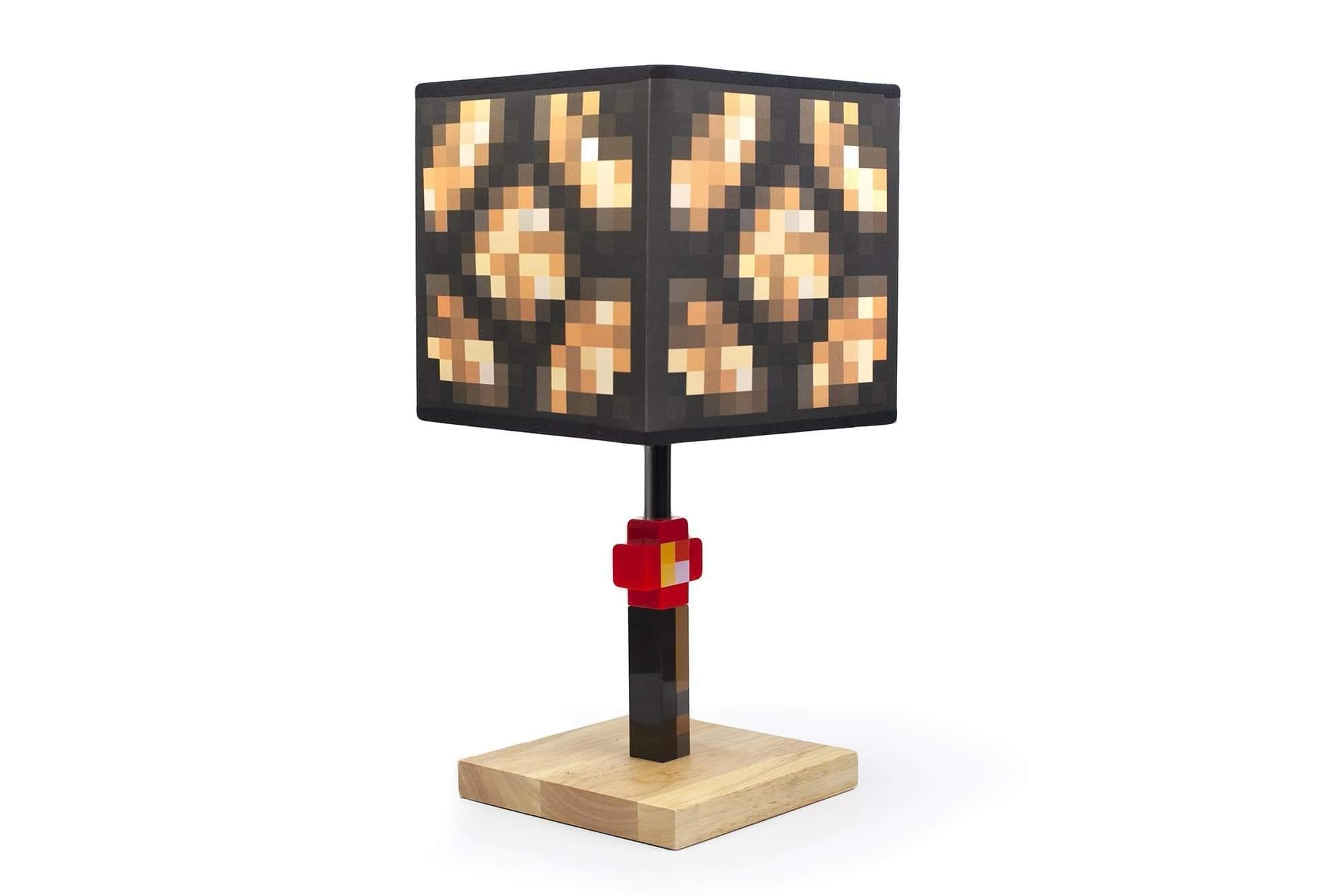 Minecraft Glowstone 14 Inch Corded Desk Lamp | Free Shipping