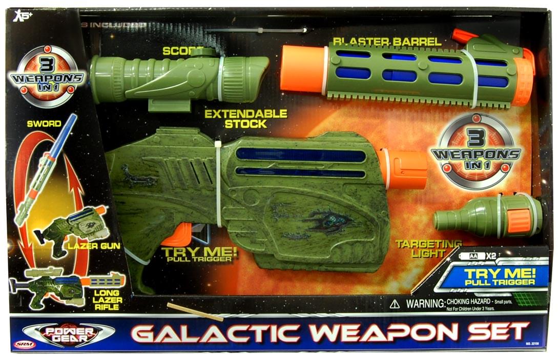 Galactic Weapon Set,Lazer Gun/Sword/Barrel With Scope & Ligh | Free Sh