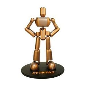 14" Stikfas Bronze Figure | Free Shipping